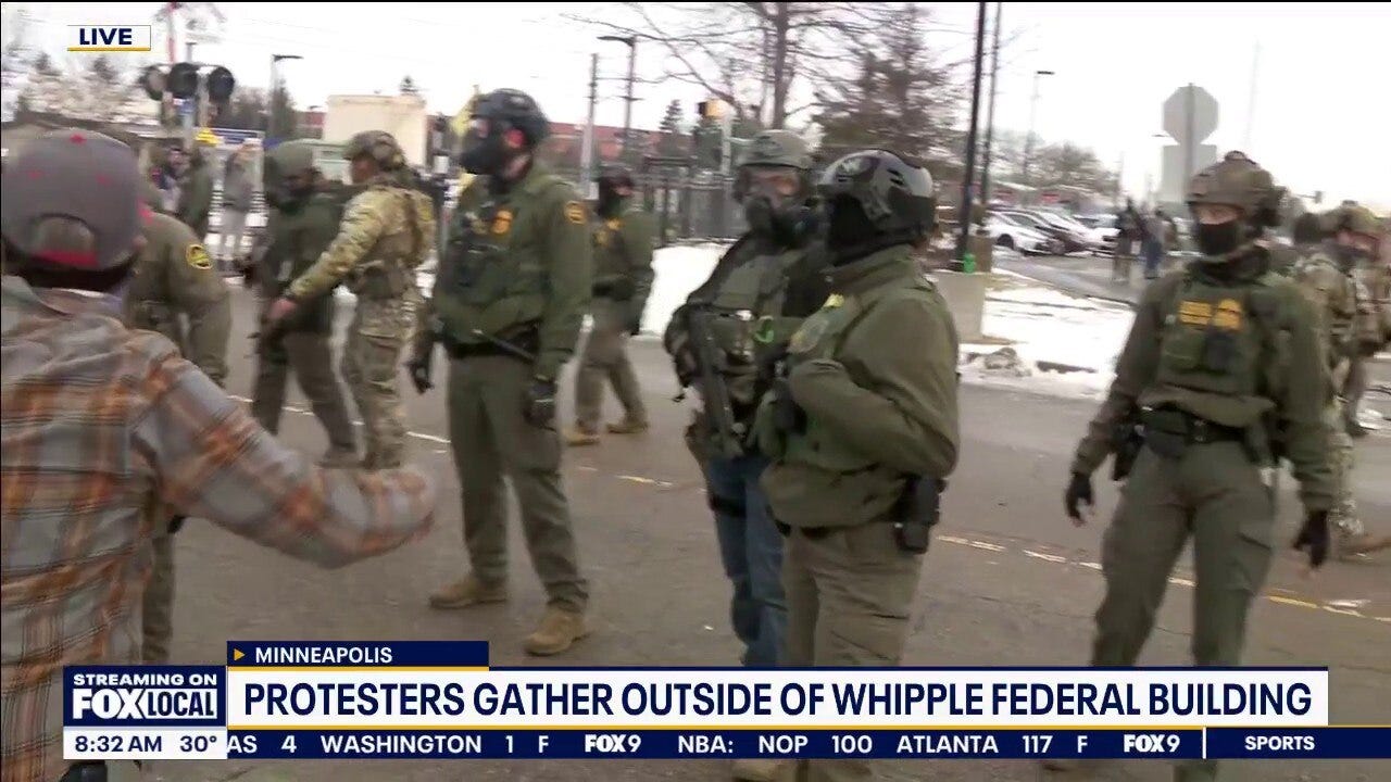 Federal agents clash with protesters in Minneapolis