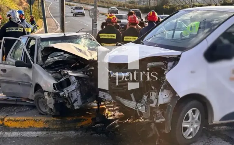 Σοβαρό τροχαίο στο Ηράκλειο Κρήτης - Εγκλωβίστηκε ένας οδηγός