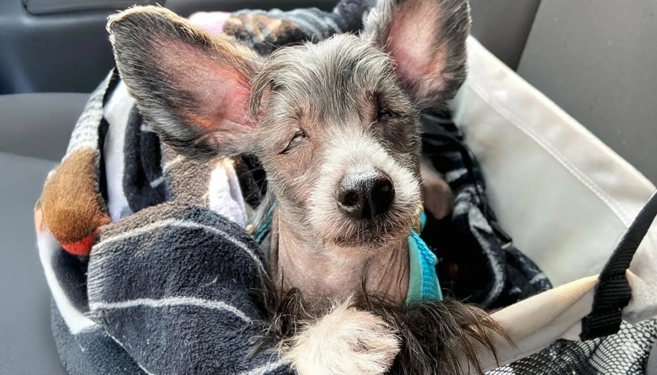 Blind puppy finds his way into the hearts of everyone he meets