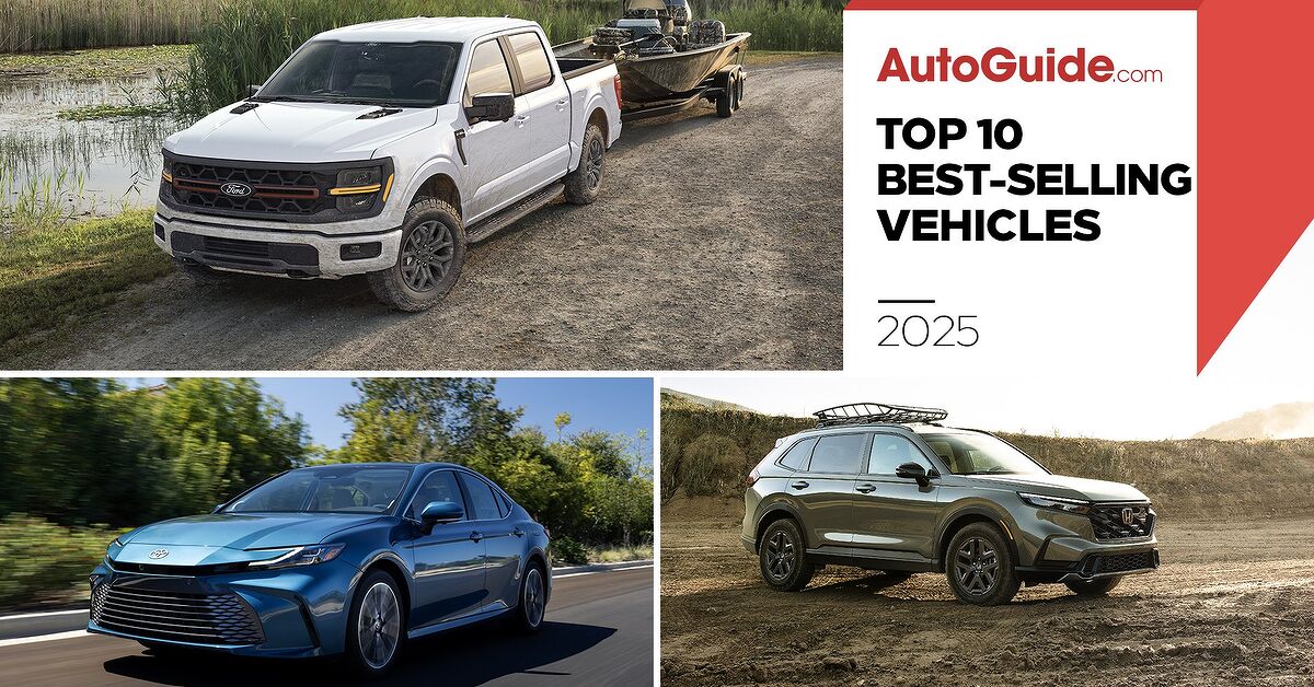 The top 10 best selling vehicles in the USA in 2025