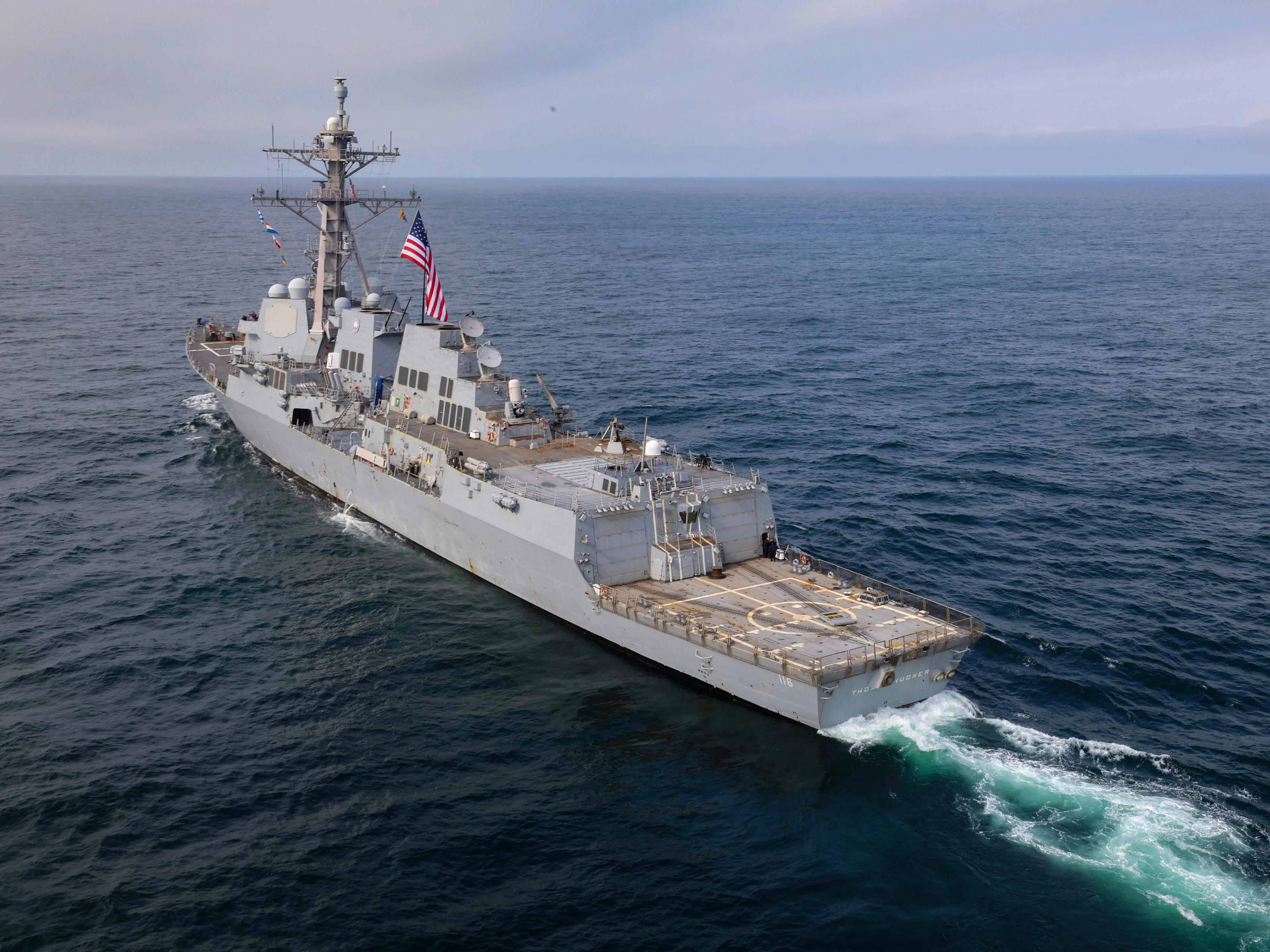 Navy destroyers helped the US catch a Russian-flagged oil tanker on the ...