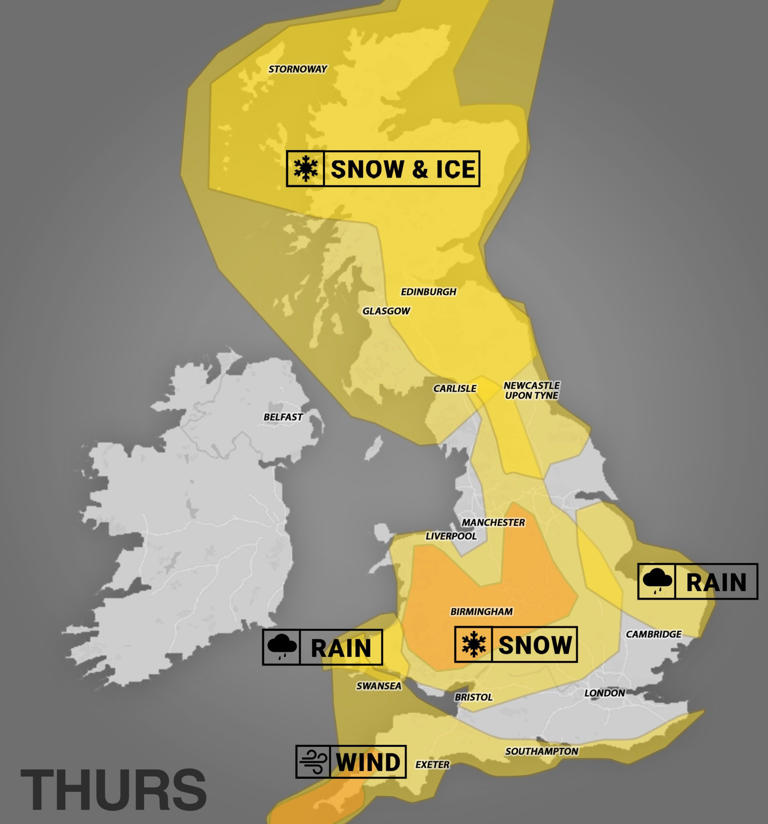 Storm Goretti to bring heavy snow across the UK