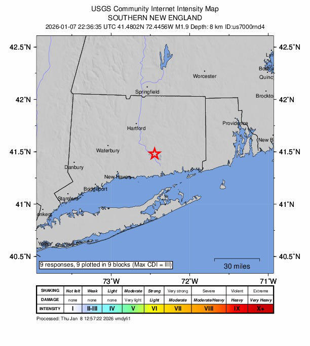 2 earthquakes jolt southern New England. Here's where, how big