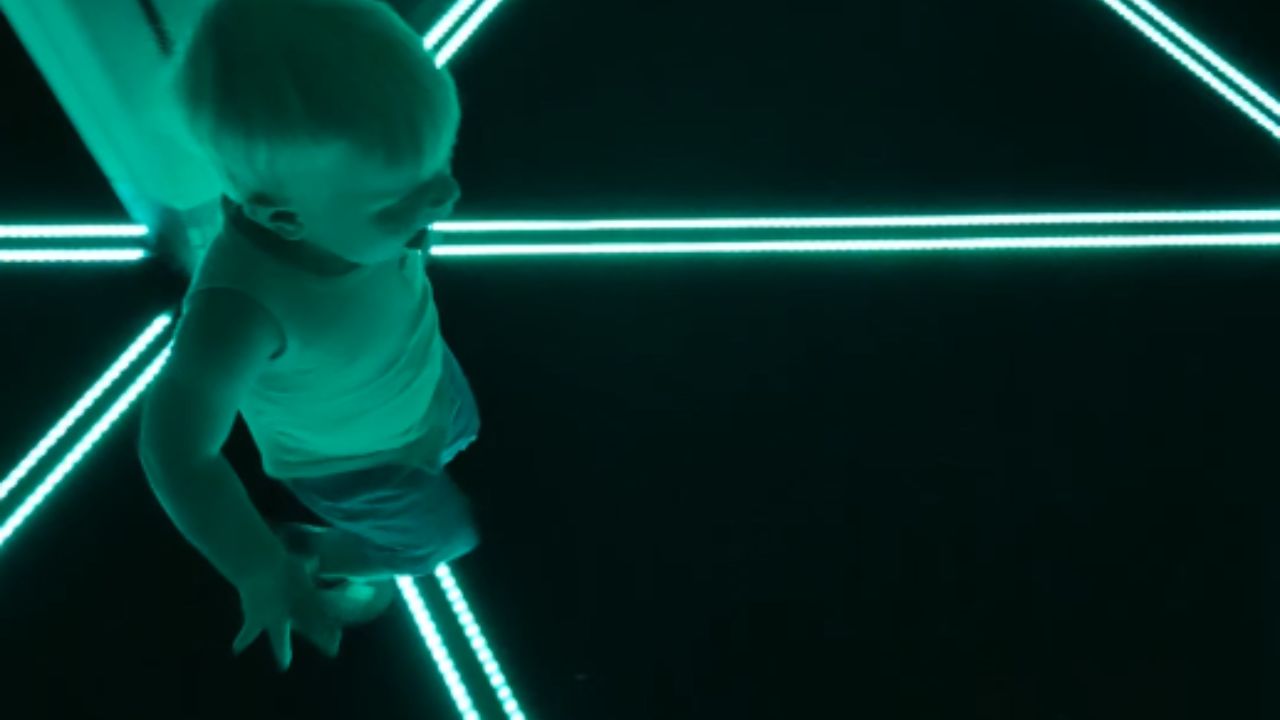 Mirror maze adventure takes a painful turn when toddler mistakes ...