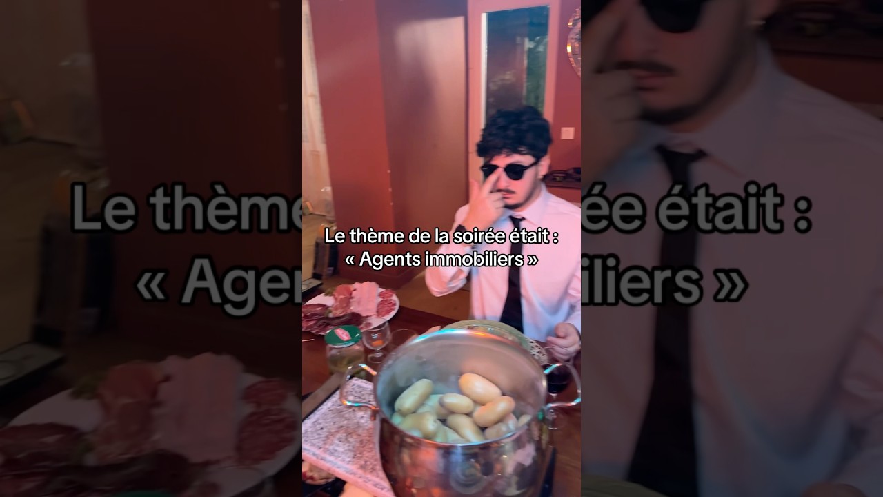 Thème de soirée : agent immobilier. Bonne année