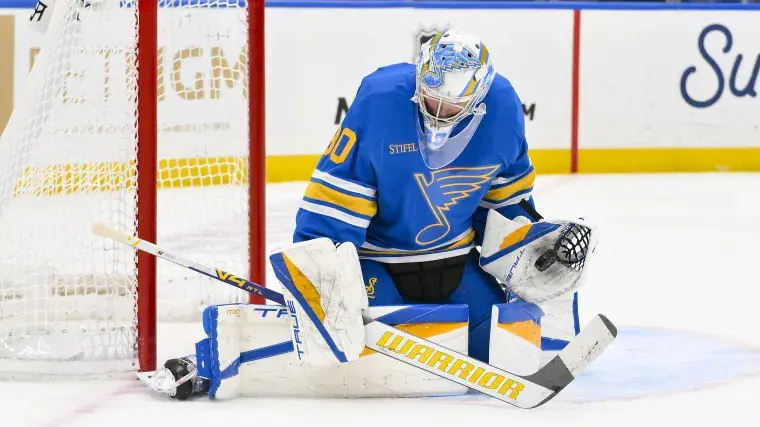 Blues' backup goalie literally hid in the hallway to avoid going in the ...