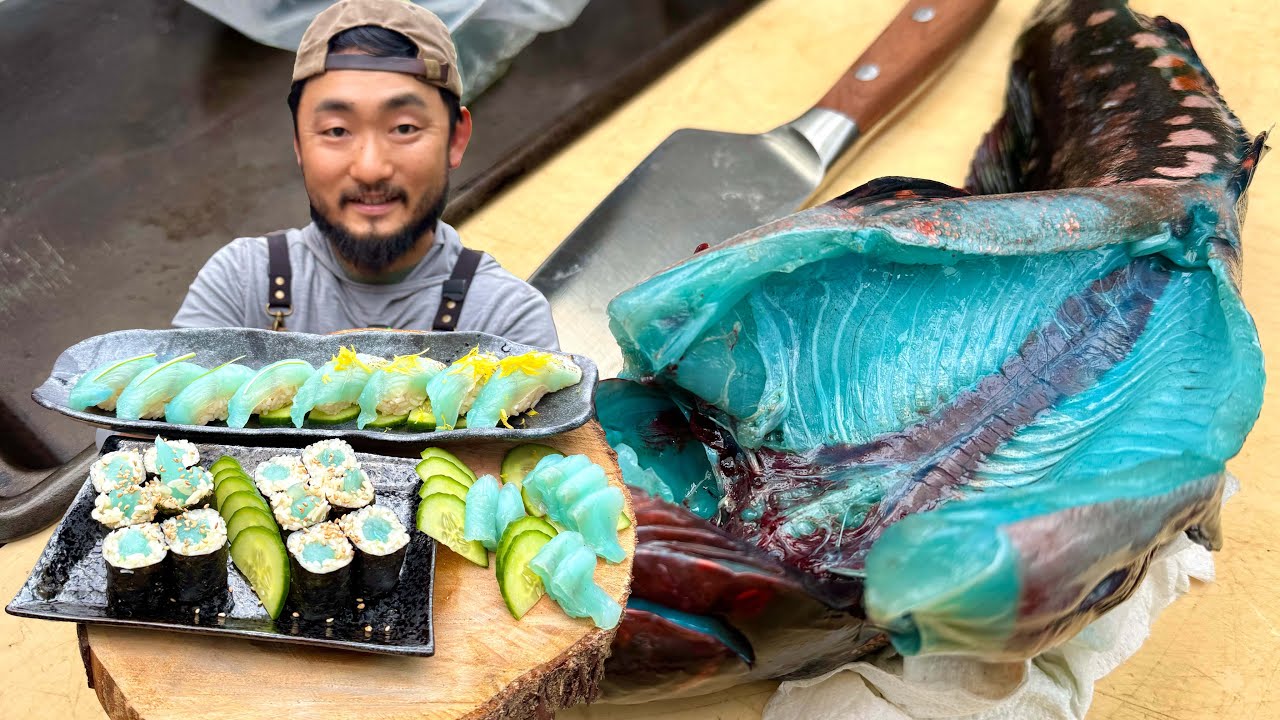 Blue sushi magic: My outdoor cooking adventure