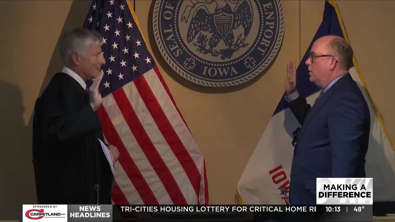 Jason Gordon sworn in as Davenport’s new mayor