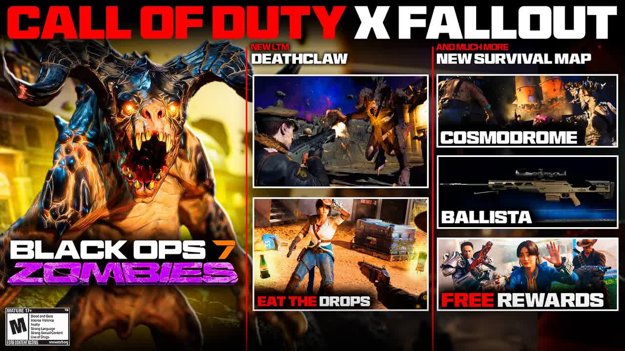 New zombies mode & enemy types! Black Ops 7 Fallout x COD collab event ...