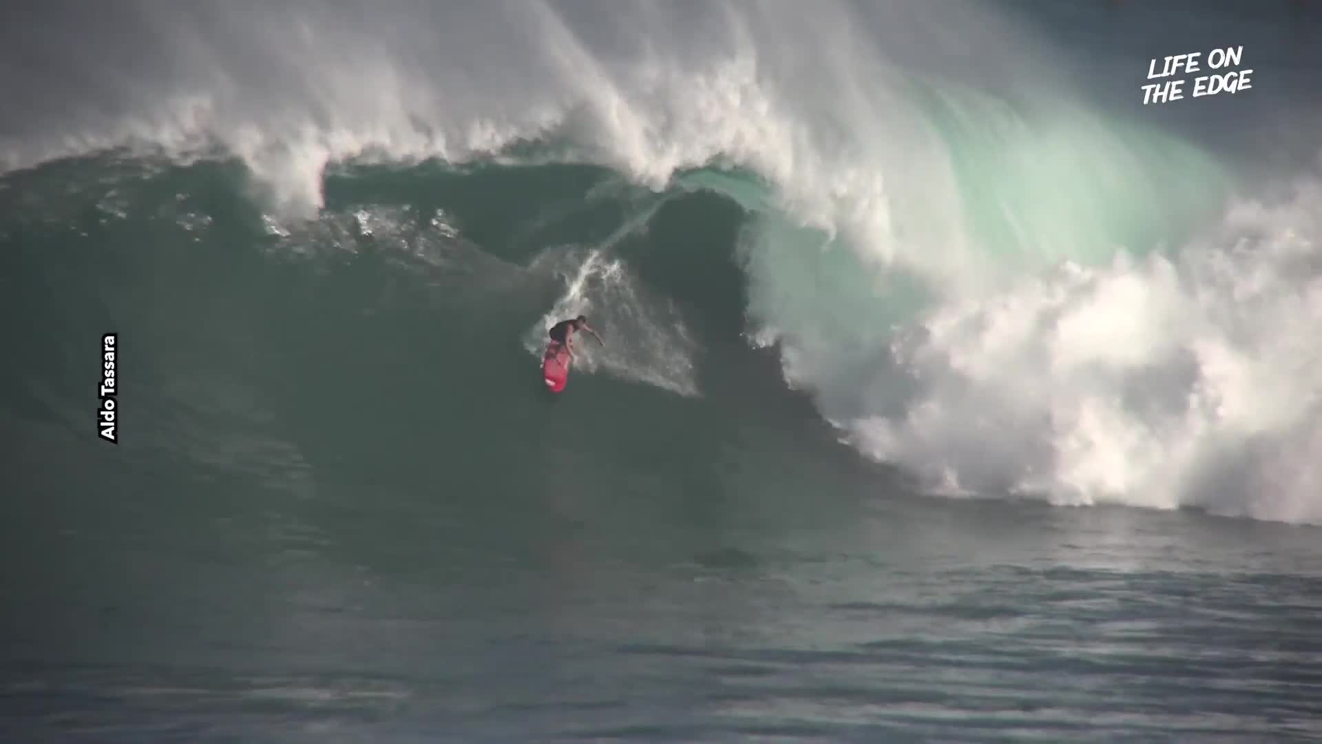 Monster wave wipeout