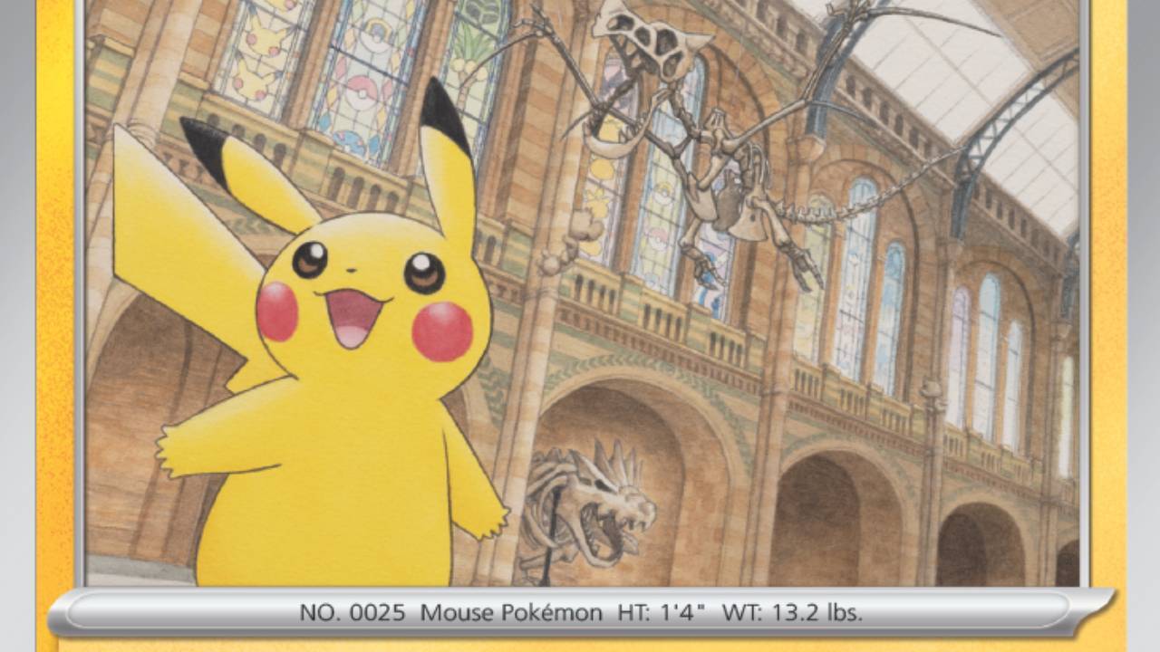 Pokémon drops a huge Pikachu promo card with a museum crossover