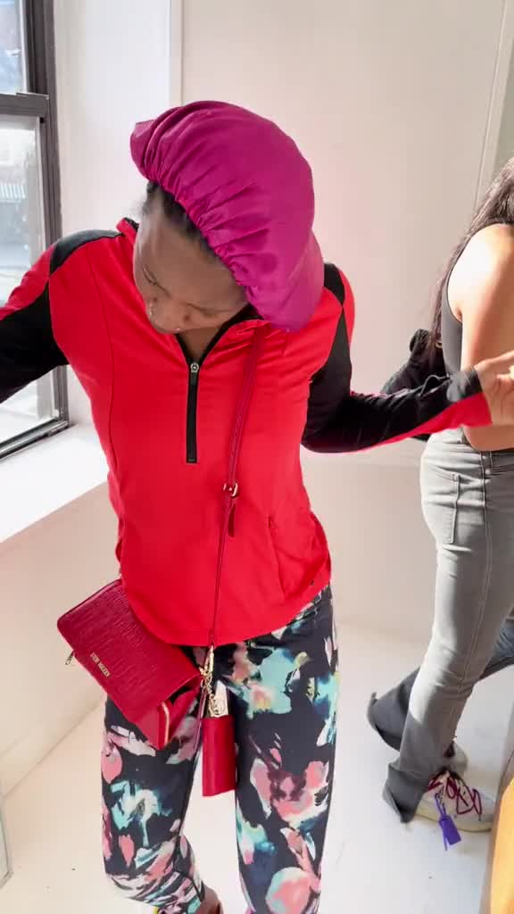 One bite of this candy and she cannot stop dancing