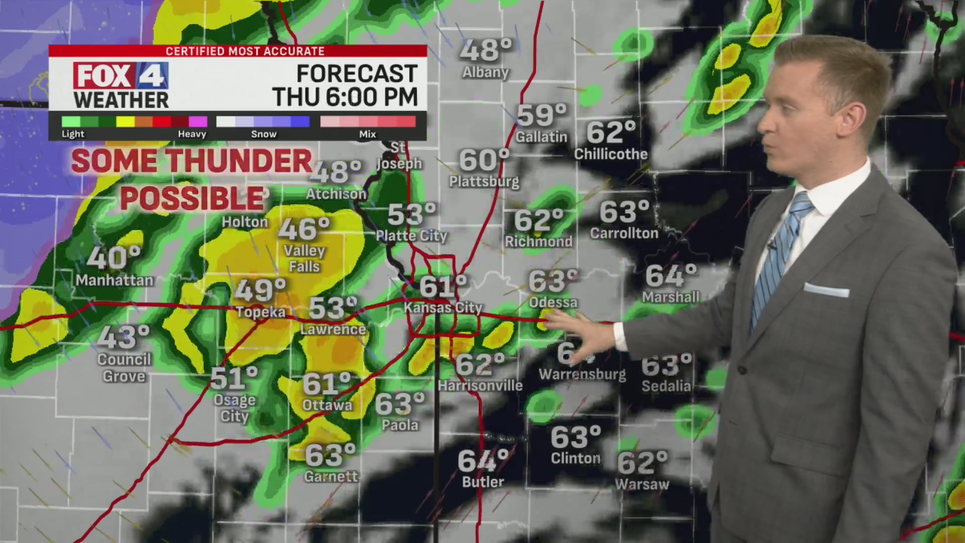 Thursday afternoon forecast