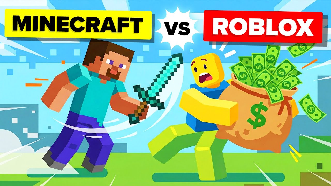 MINECRAFT vs ROBLOX: Which is better? (Video game comparison)