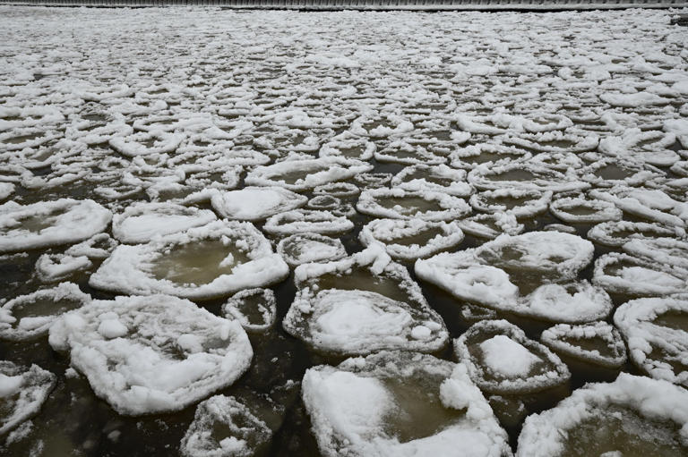 What's pancake ice? 'Frazil' leads to this unusual formation
