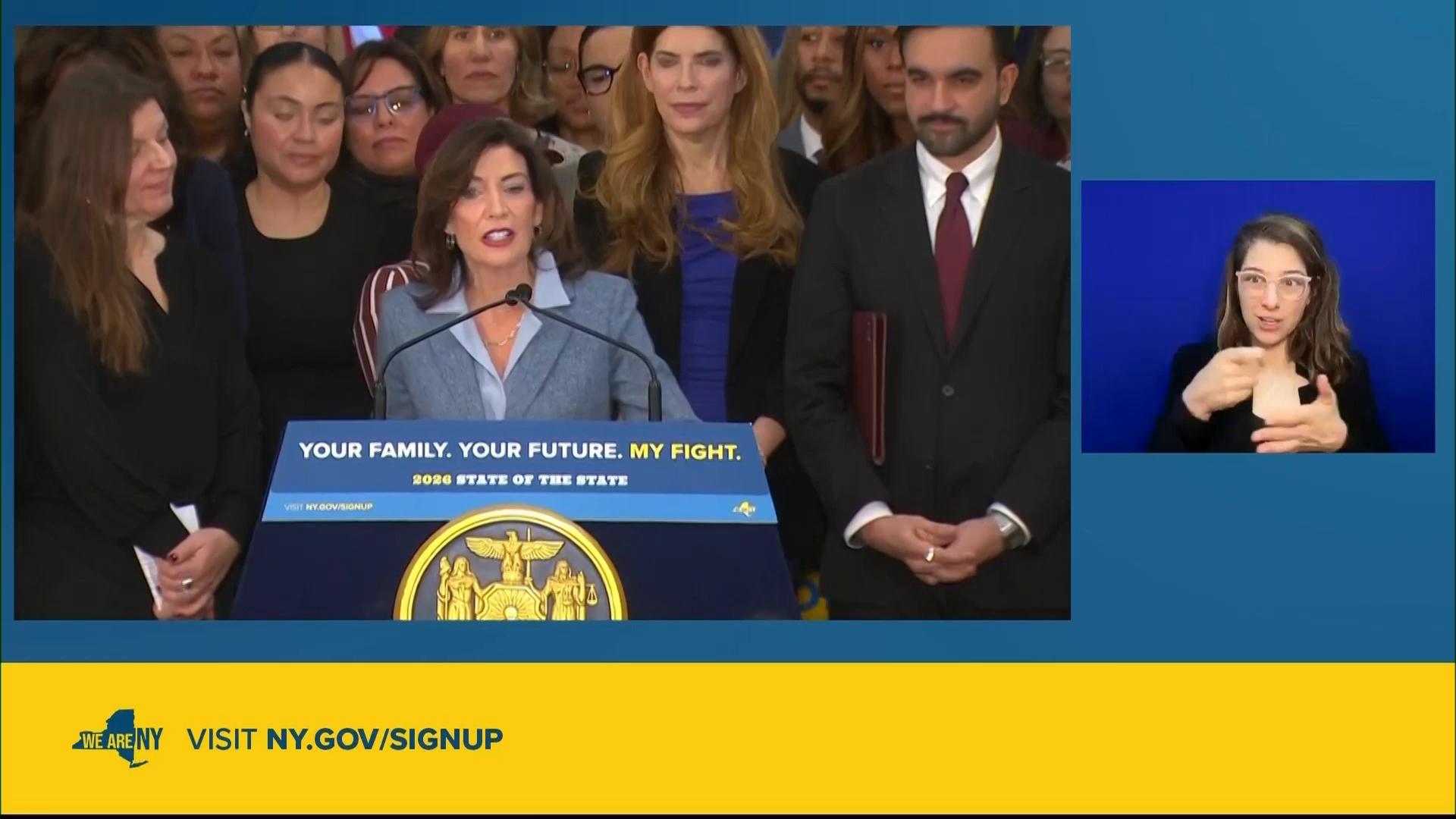 Hochul and Mamdani unveil free child care plan in New York City
