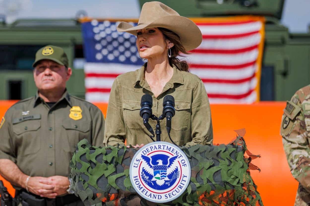Kristi Noem had a very interesting response to a reporter's question ...