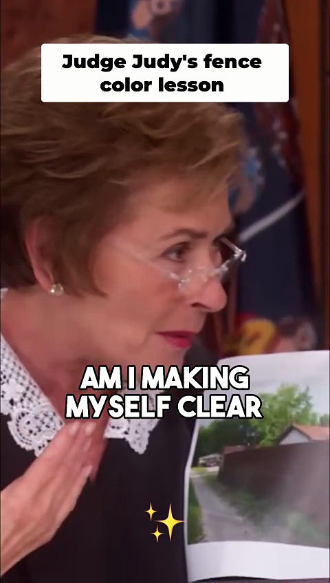 Things get tense over a neighbor’s fence on Judge Judy