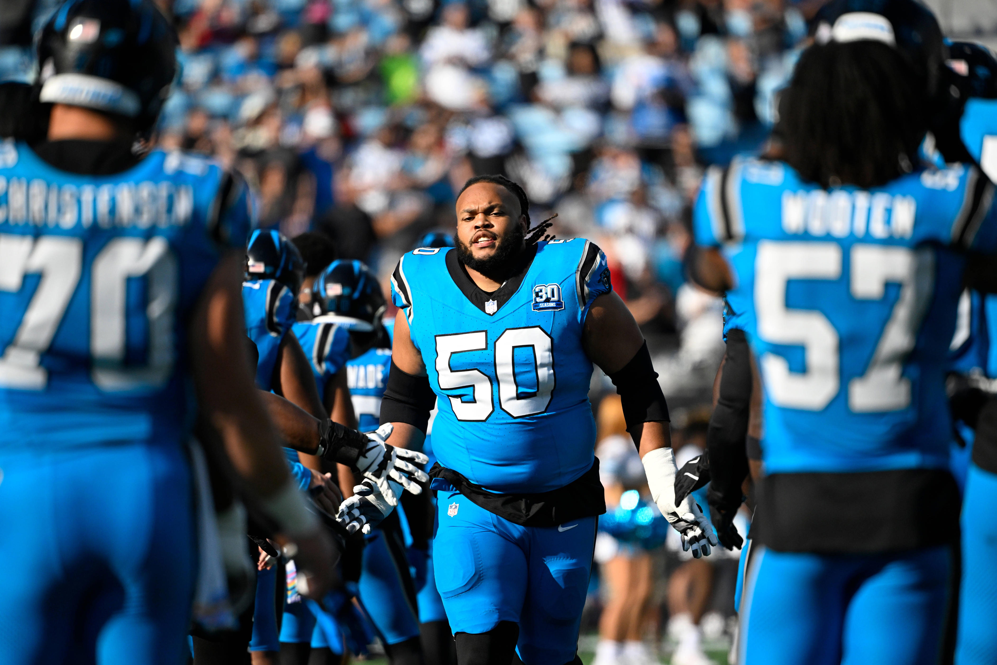Panthers HC Dave Canales gives very exciting update on G Robert Hunt