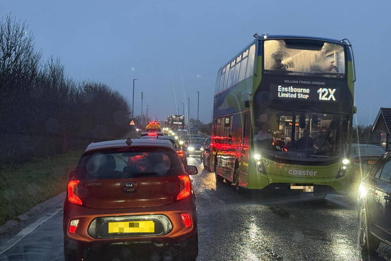 Man arrested after crashing 'stolen vehicle' in East Sussex