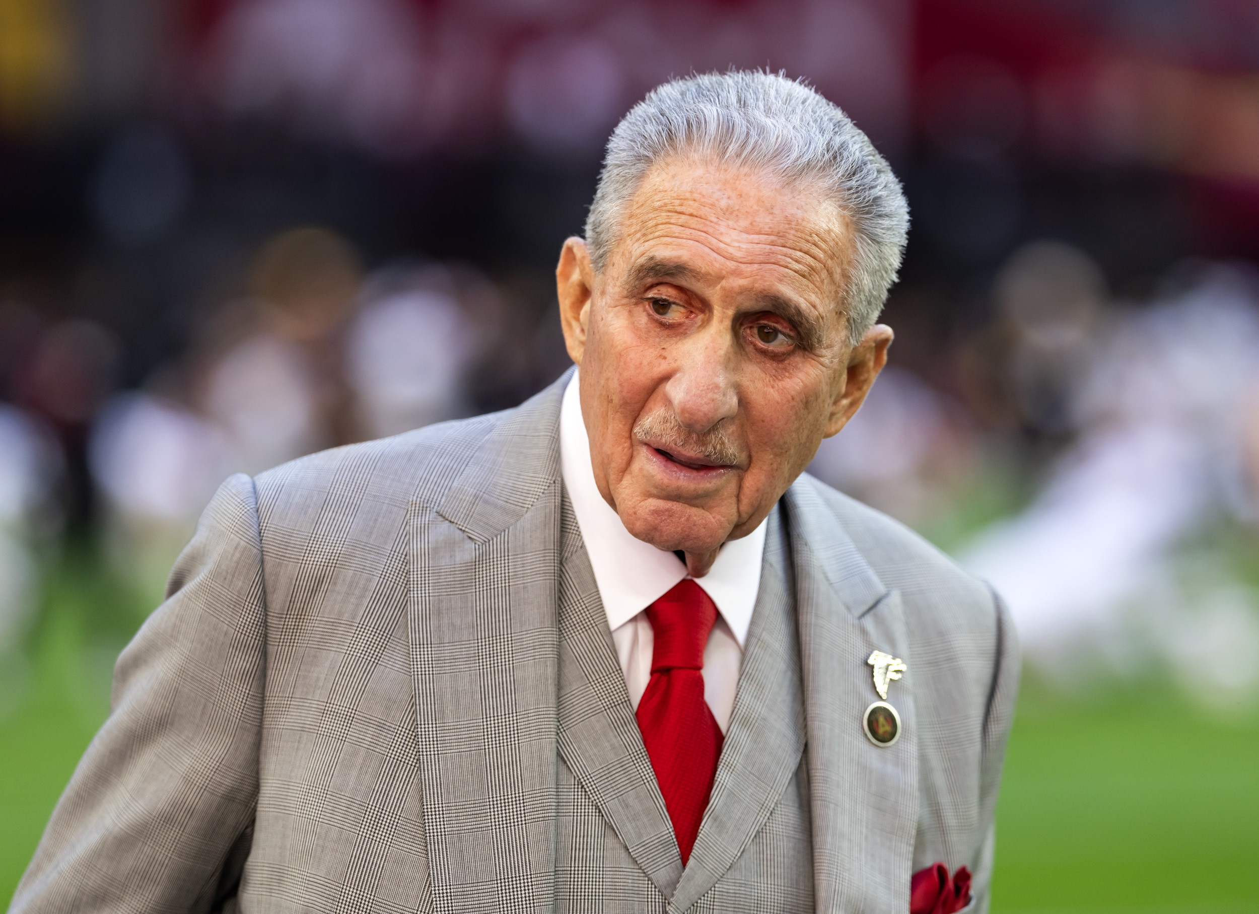 Falcons owner Arthur Blank gives big John Harbaugh, Michael Penix Jr ...