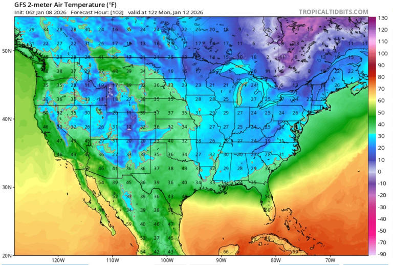 Winter returning to Florida with significant cold front on the way