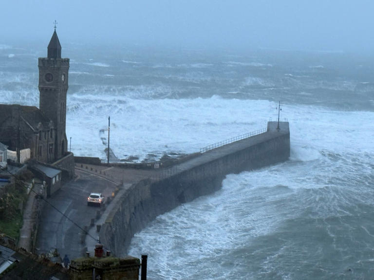 Cornish batten down the hatches as Storm Goretti comes