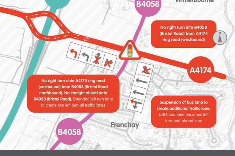 Major changes to road layout near M32 junction could be reversed but ...