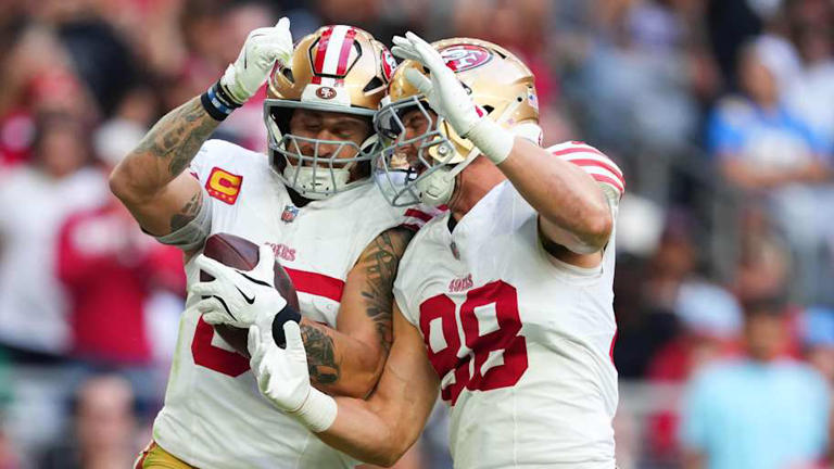 Why the 49ers won't play George Kittle and Jake Tonges together
