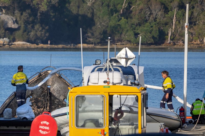 ‘They couldn’t put them out’: Blaze sinks superyachts at Mosman marina