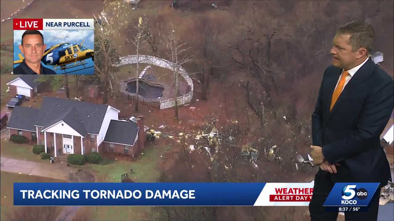 Live coverage: Tracking storms as tornado causes damage in Purcell