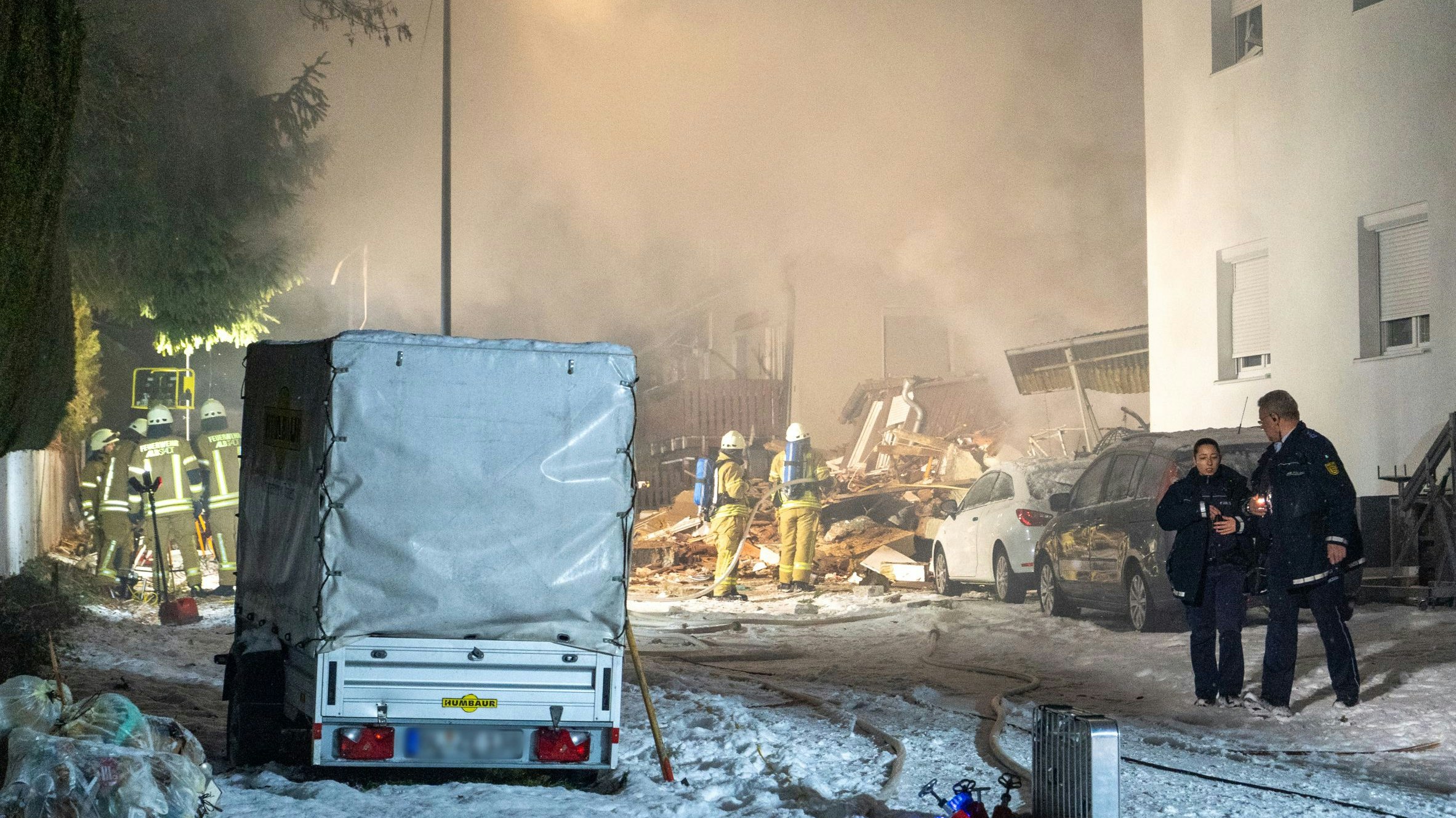 Haus nach Explosion eingestürzt – Familie tot