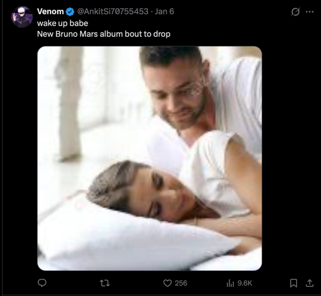 Bruno Mars' 4-word message has fans freaking out