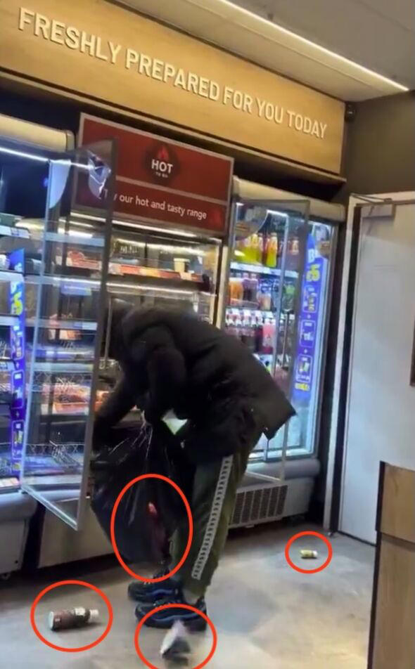 Greggs shoplifter humiliated on CCTV after bag of 19 stolen items ...