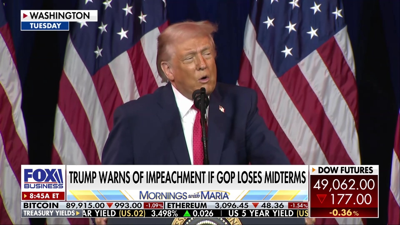 Trump warns GOP Democrats will impeach if they lose midterm elections