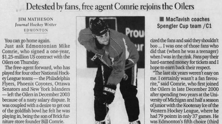 Top 100 Oilers: No. 56 – Mike Comrie