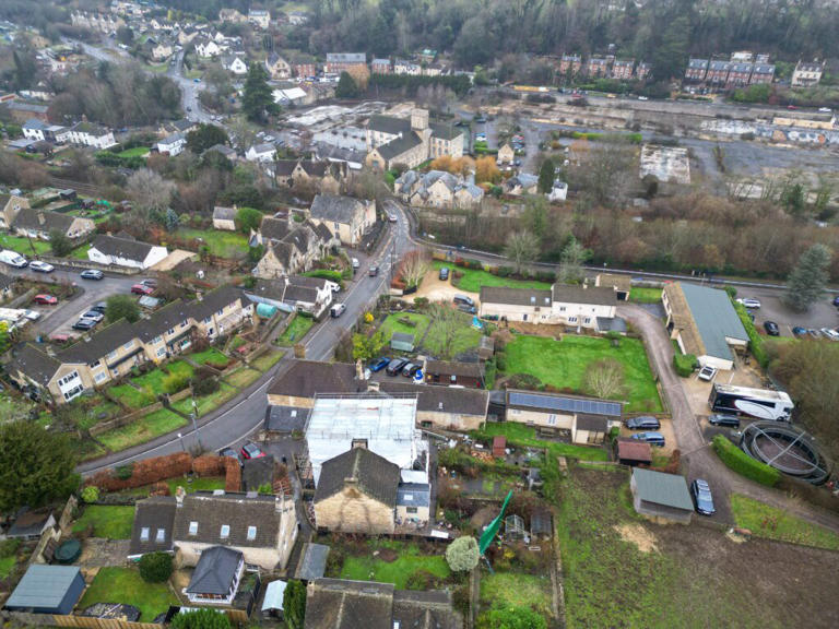 First aerial images of house where mother and children died in Boxing ...