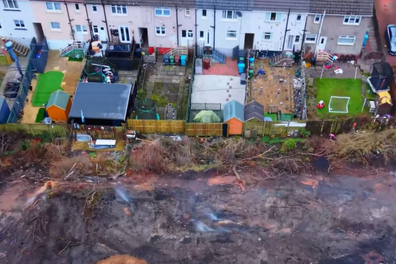 Drone footage shows underground coal fire in Coatbridge still burning ...