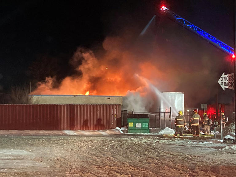 Industrial fire closes stretch of Archibald Street in Winnipeg's St ...