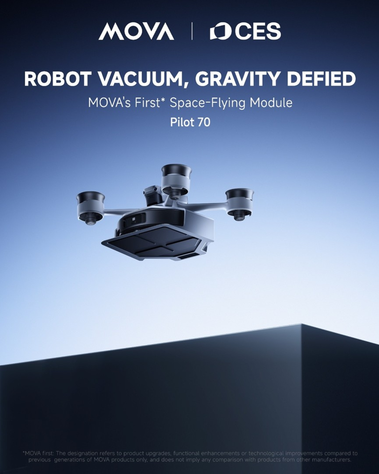Oni dosłownie odlecieli. MOVA prezentuje odkurzacz z dronem