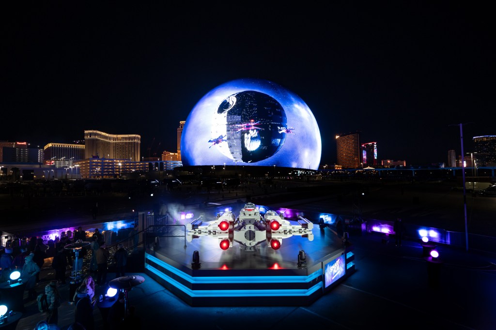 Lego, Disney and Lucasfilm team for live video game played on outside ...