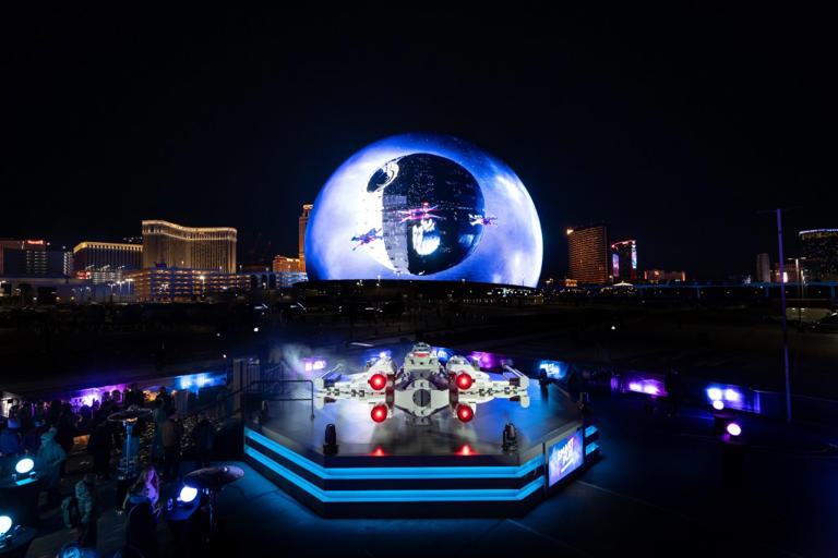 Lego, Disney and Lucasfilm team for live video game played on outside ...