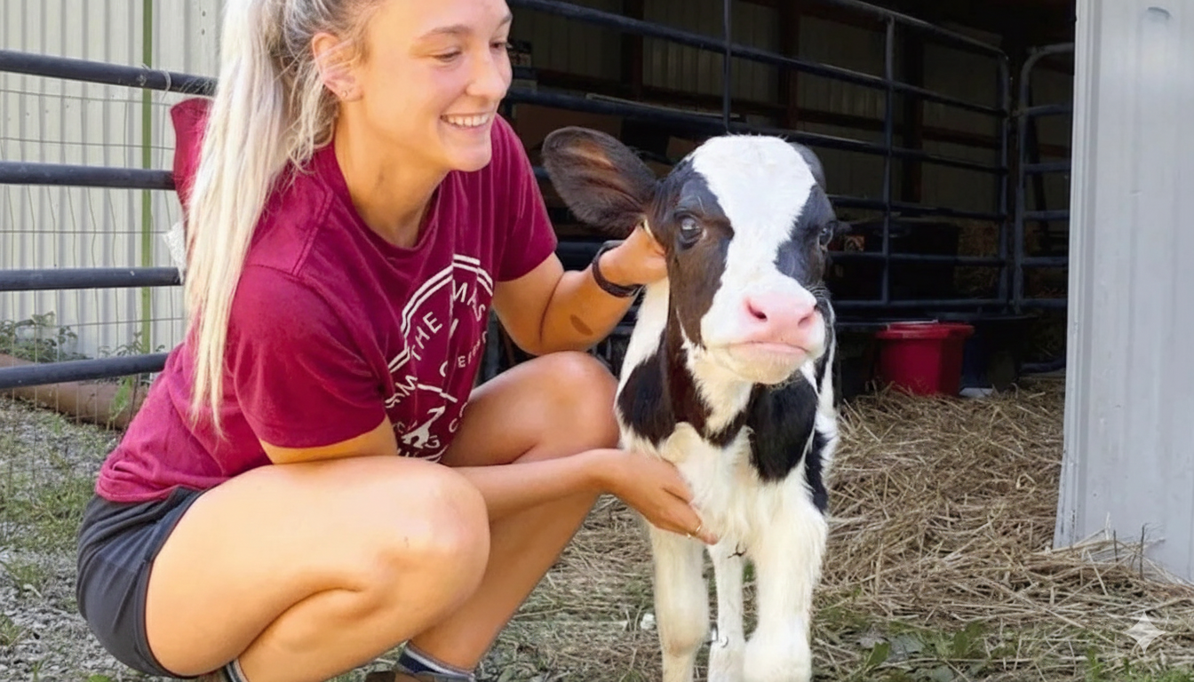 Couple rescues two baby cows - now they’re like giant puppies
