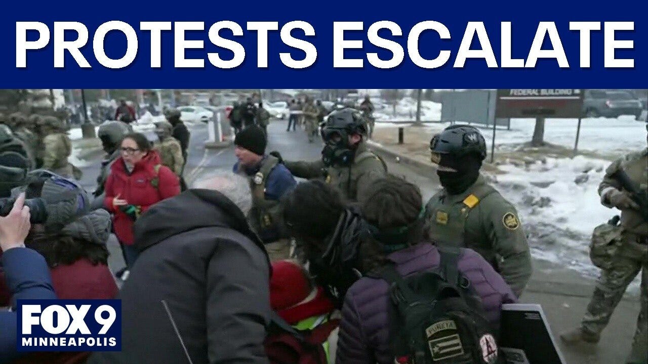 Protest escalates against ICE agents in Minnesota
