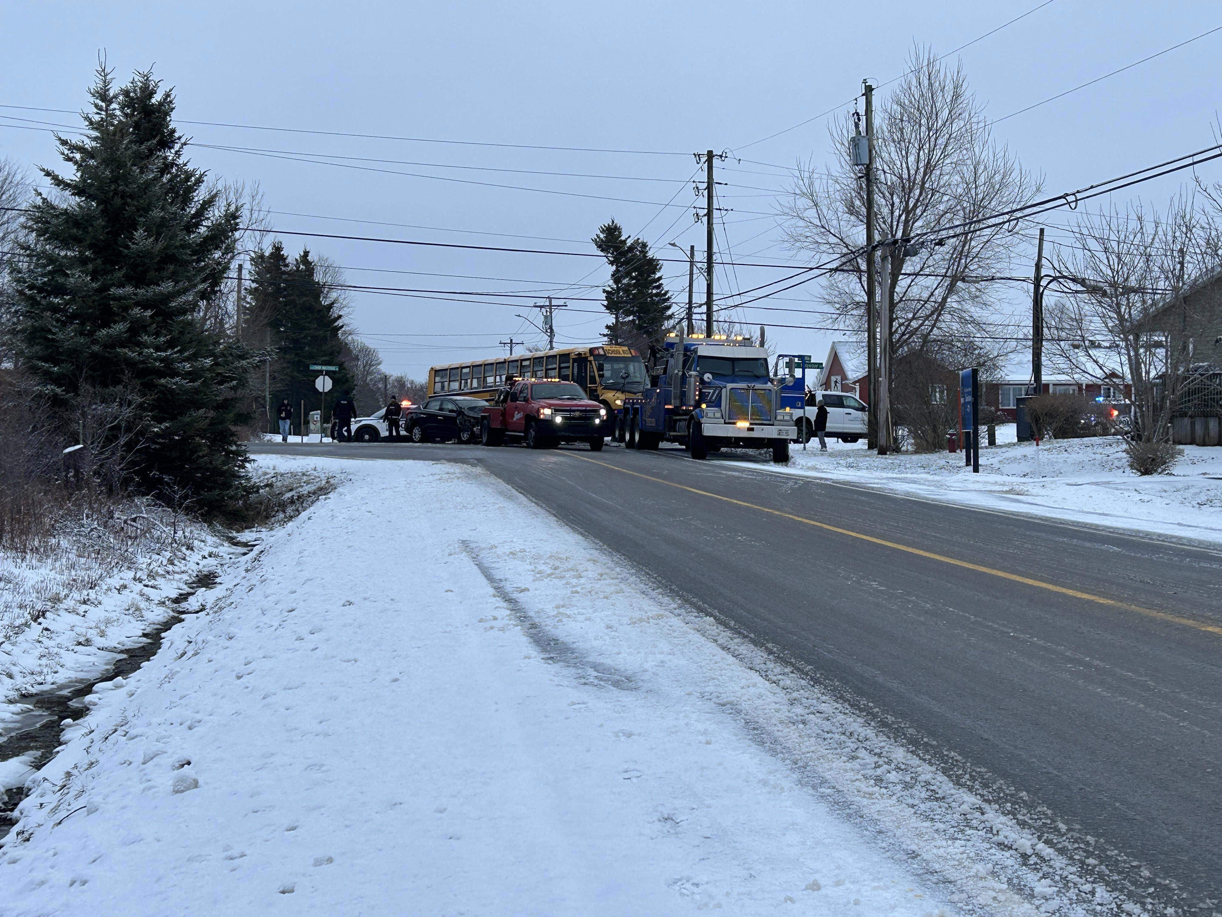 Un autobus de la CSLF impliqué dans un accident à Charlottetown