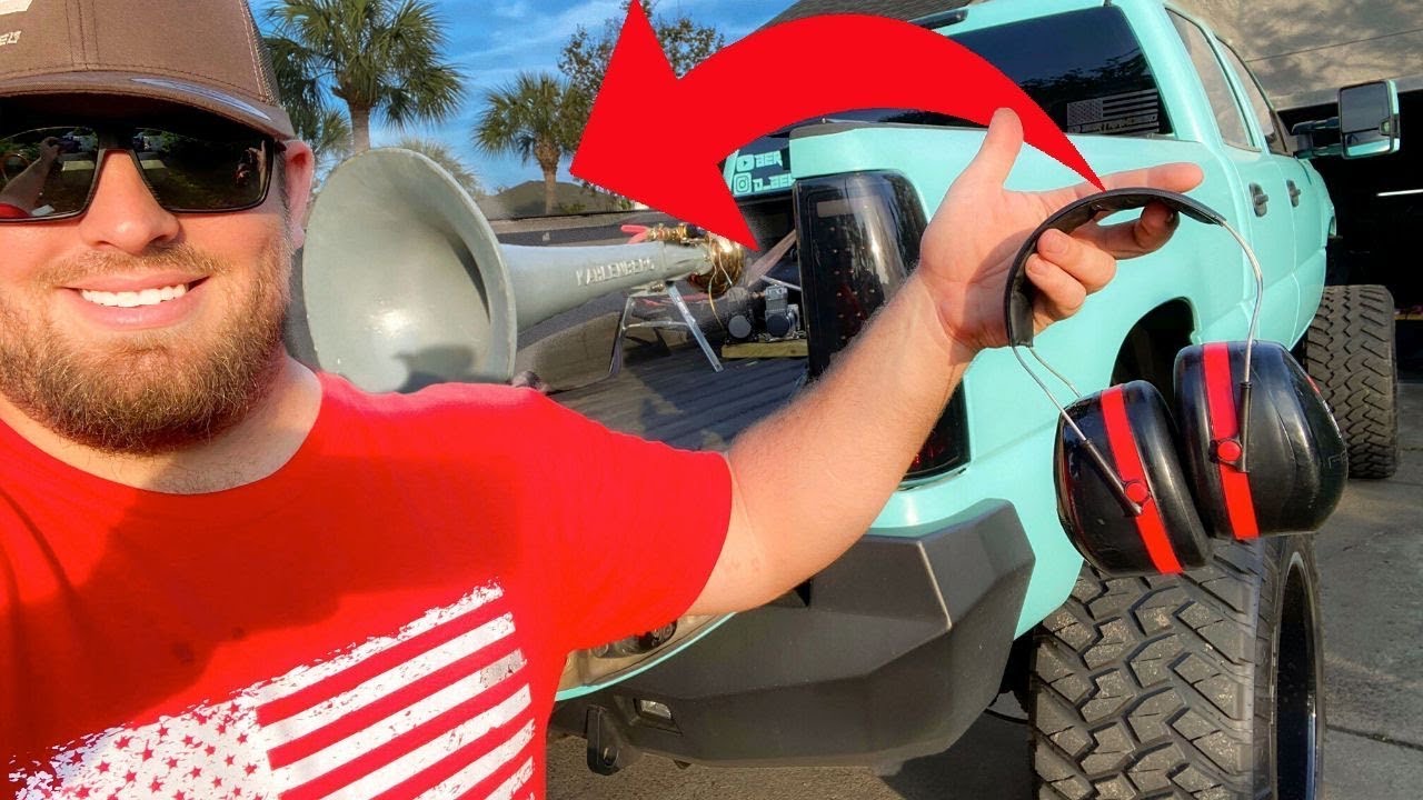 I put a cruise ship horn in my truck