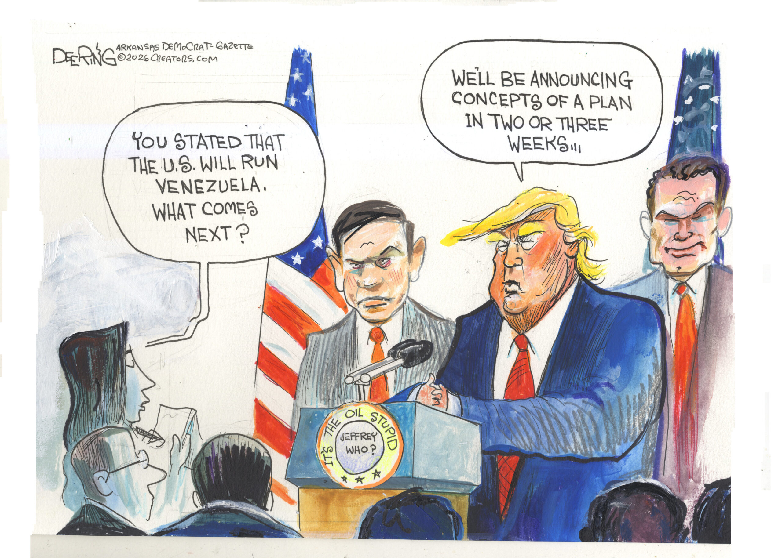 The latest syndicated political cartoons (1/8)