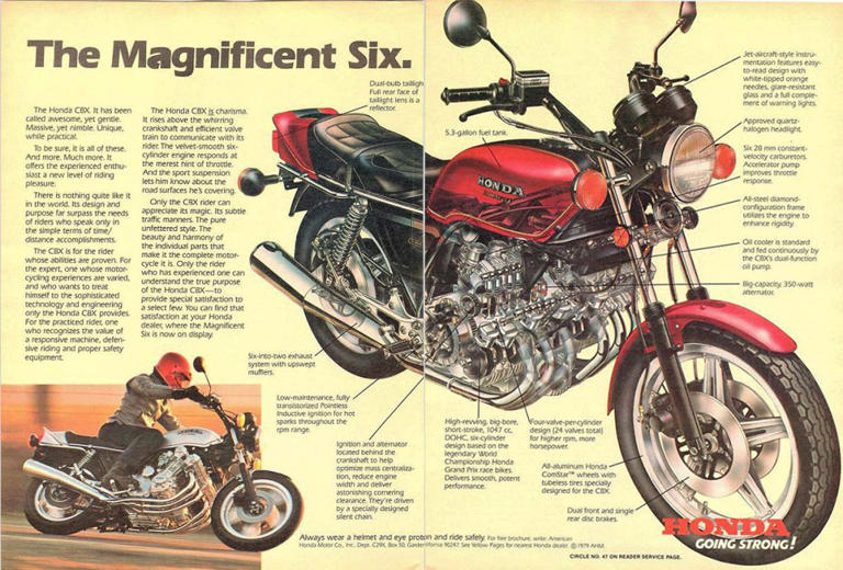 The 1979-1982 Honda CBX: From showroom fizzle to six-cylinder superbike ...