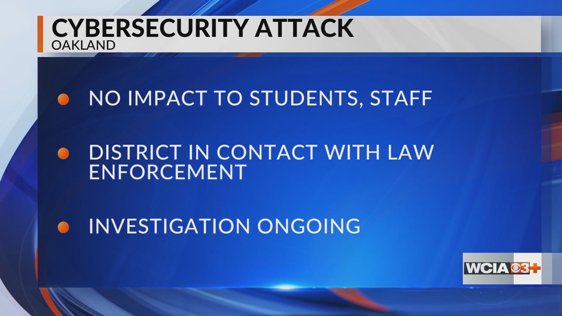 Oakland school cybersecurity attack over holiday break under investigation