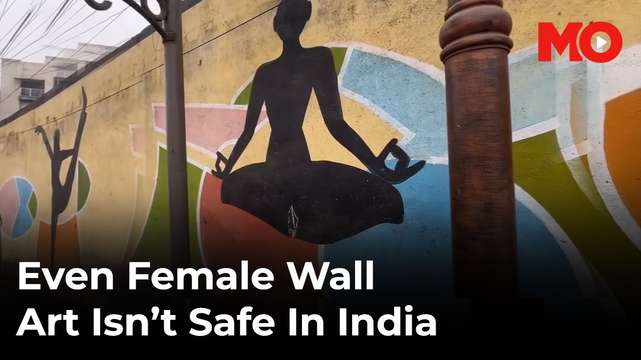 Even female wall art isn't safe in India